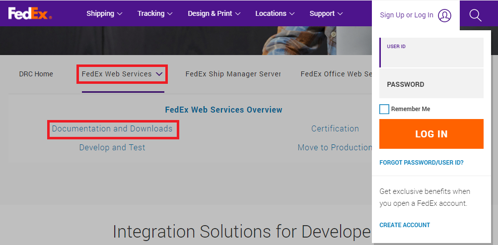 FedEx Writeback Connector