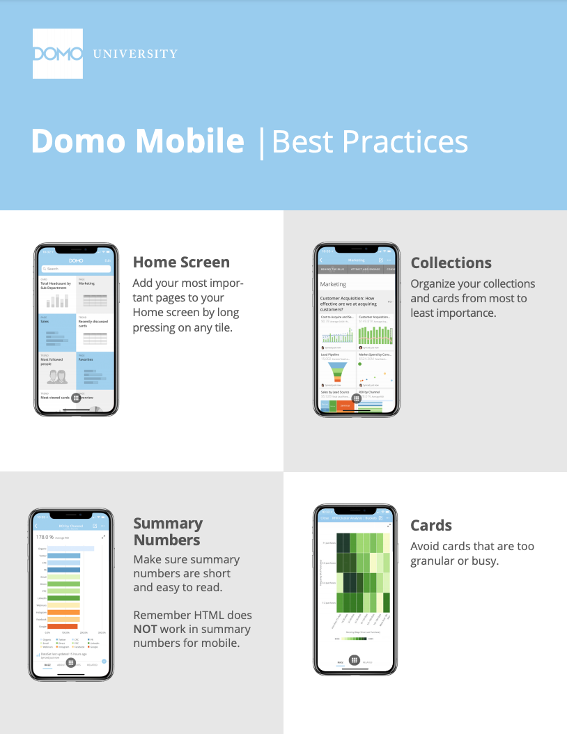 Domo Mobile Best Practices