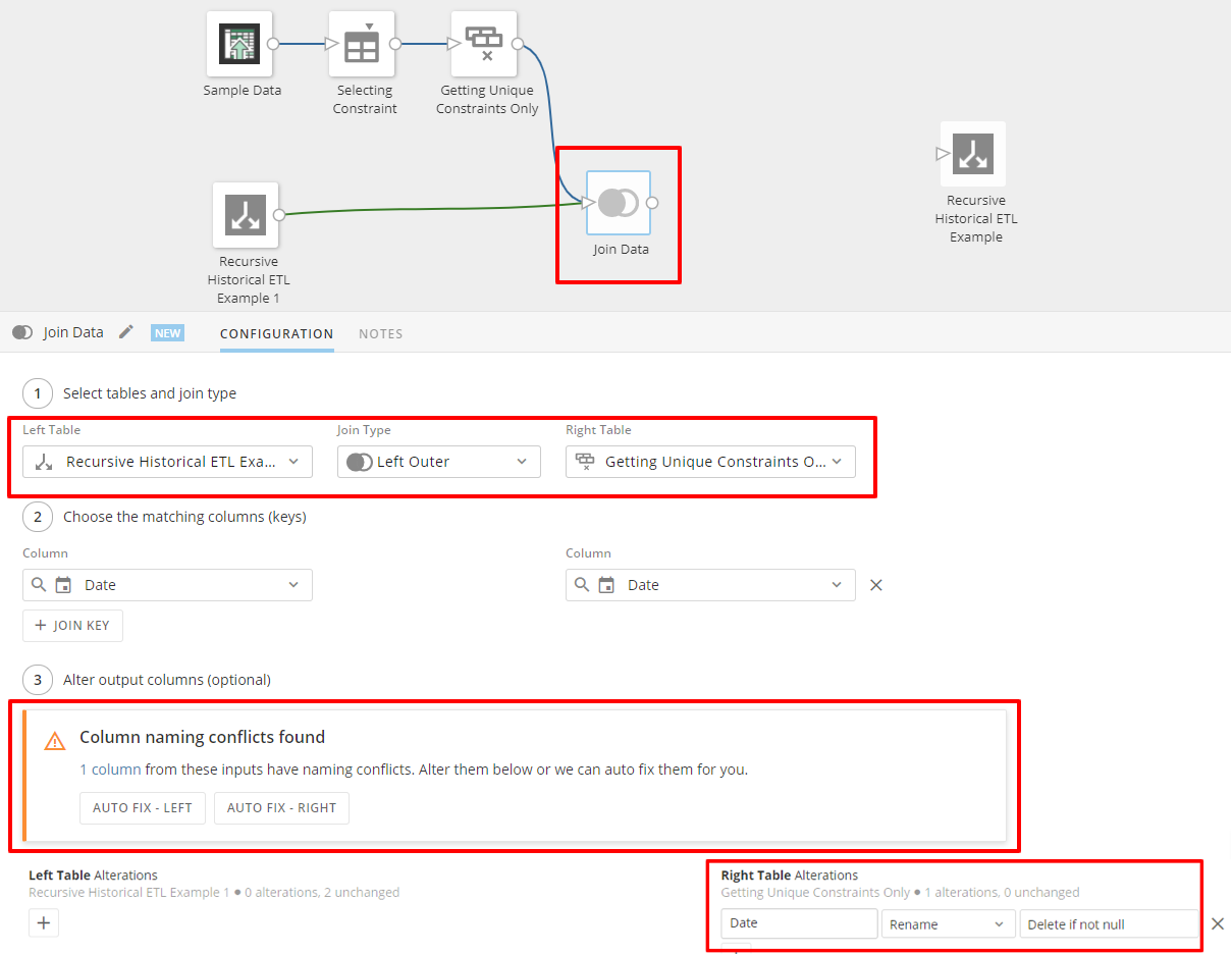 Creating a Recursive/Snapshot DataFlow in Magic ETL