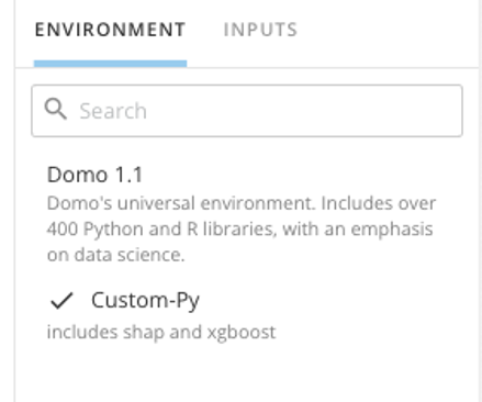 Requesting Custom Environments