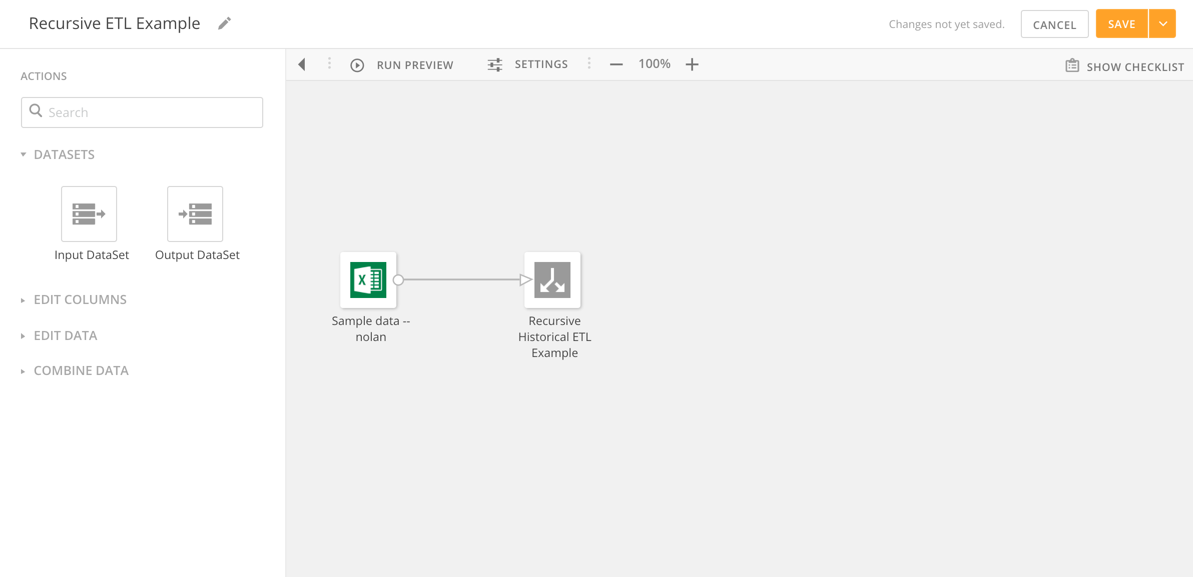 Creating a Recursive/Snapshot Old Magic ETL DataFlow