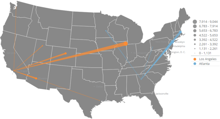 Latitude-Longitude Route Map