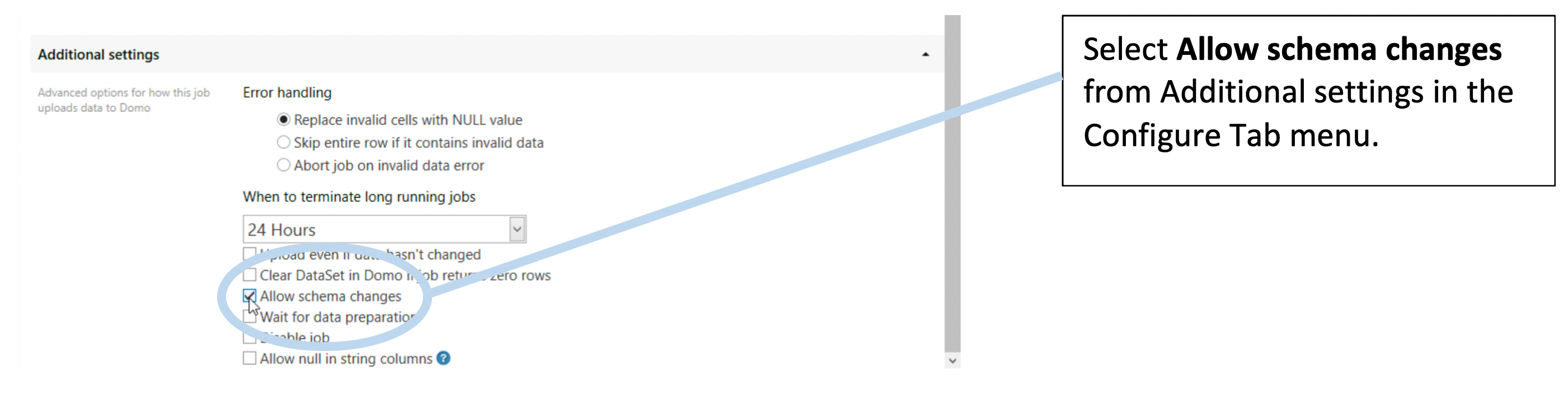Changing a Job from Upsert to Replace in Workbench 5