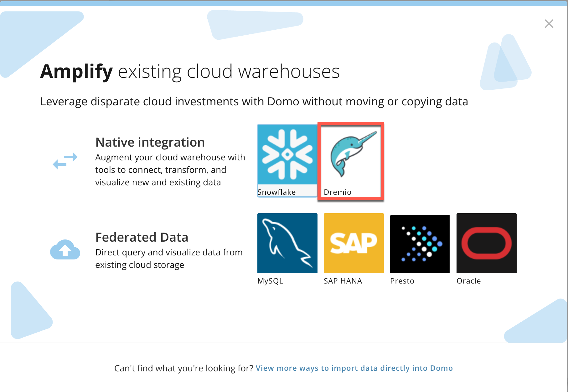 Register Dremio with Cloud Amplifier