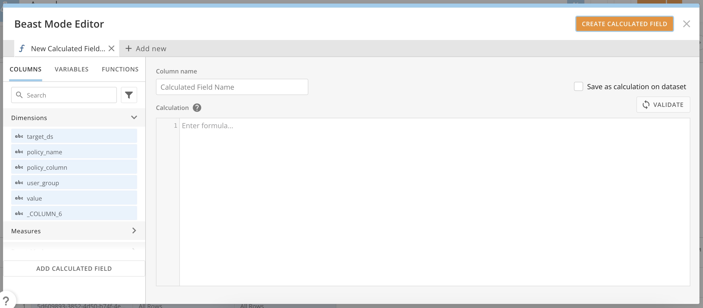 Create a Beast Mode Calculation