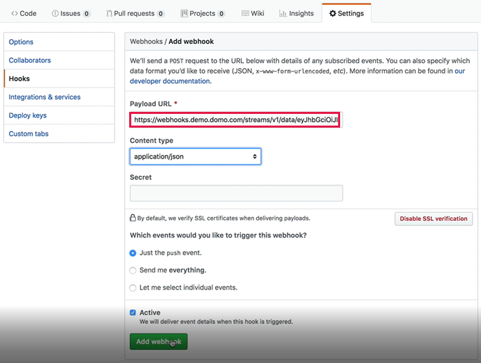 JSON Webhook Connector