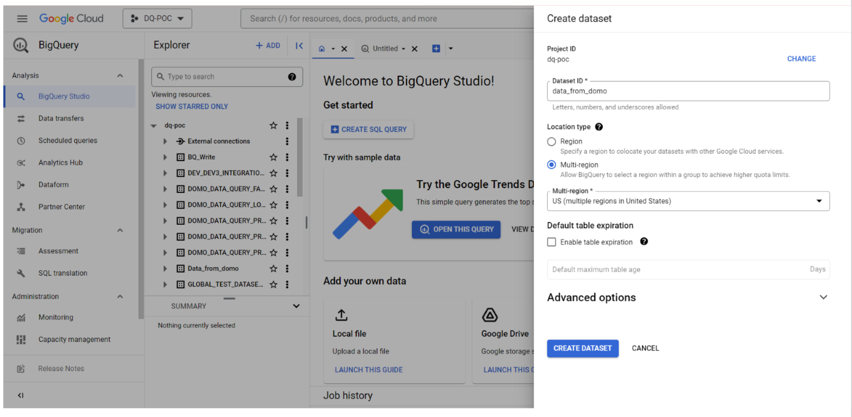 Register Google BigQuery with Cloud Amplifier