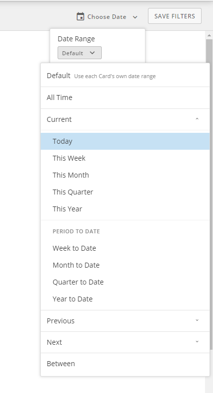 Page Filters and Filter Views on Dashboards