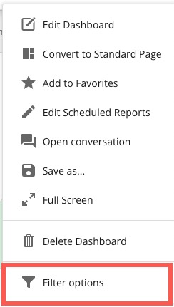Page Filters and Filter Views on Dashboards