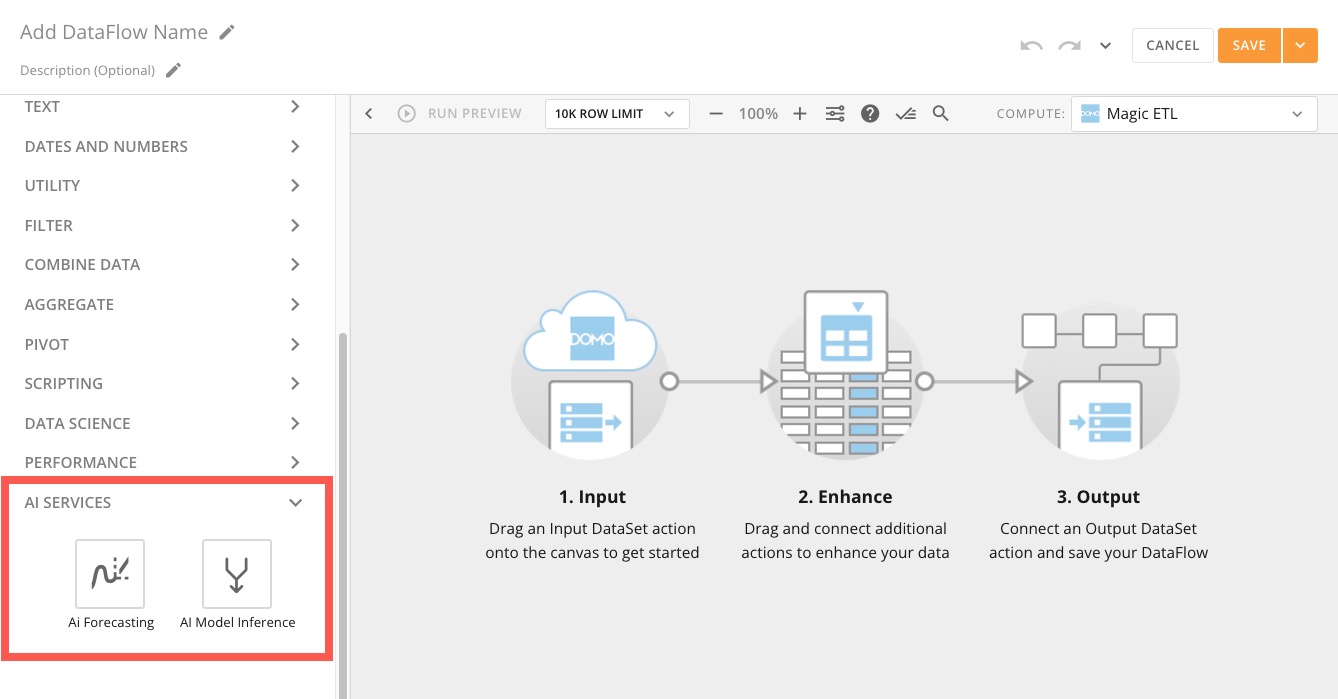 Magic ETL Tiles: AI Services