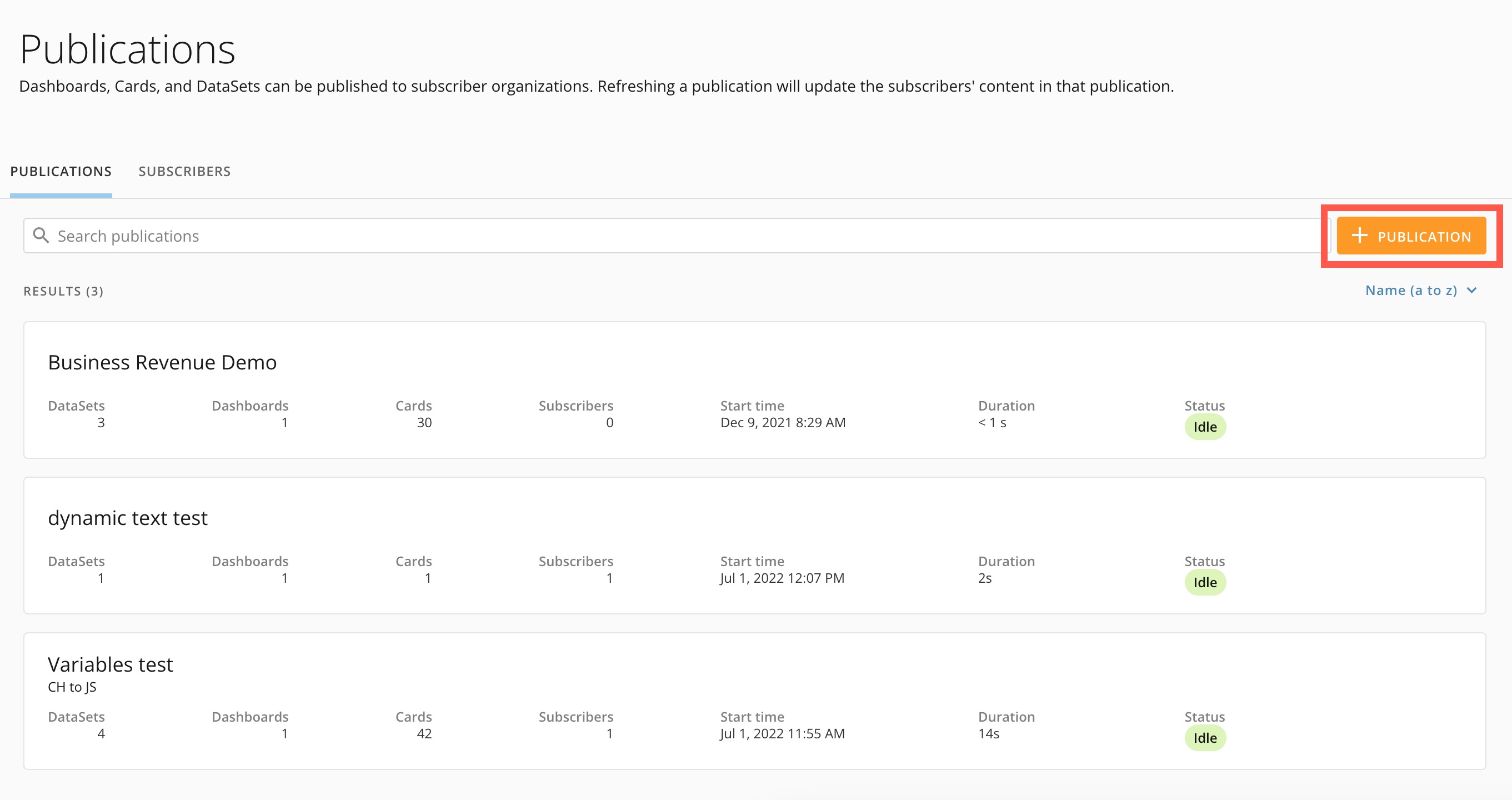 Publish Content to a Subscriber Instance