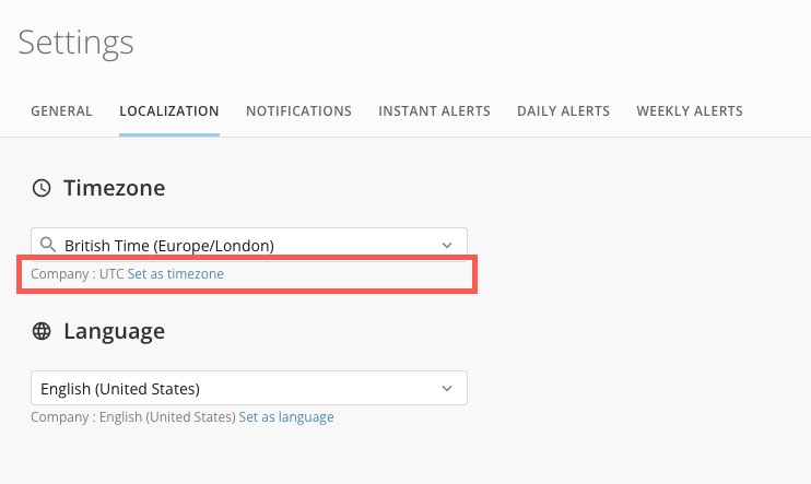 Time Zone Formatting