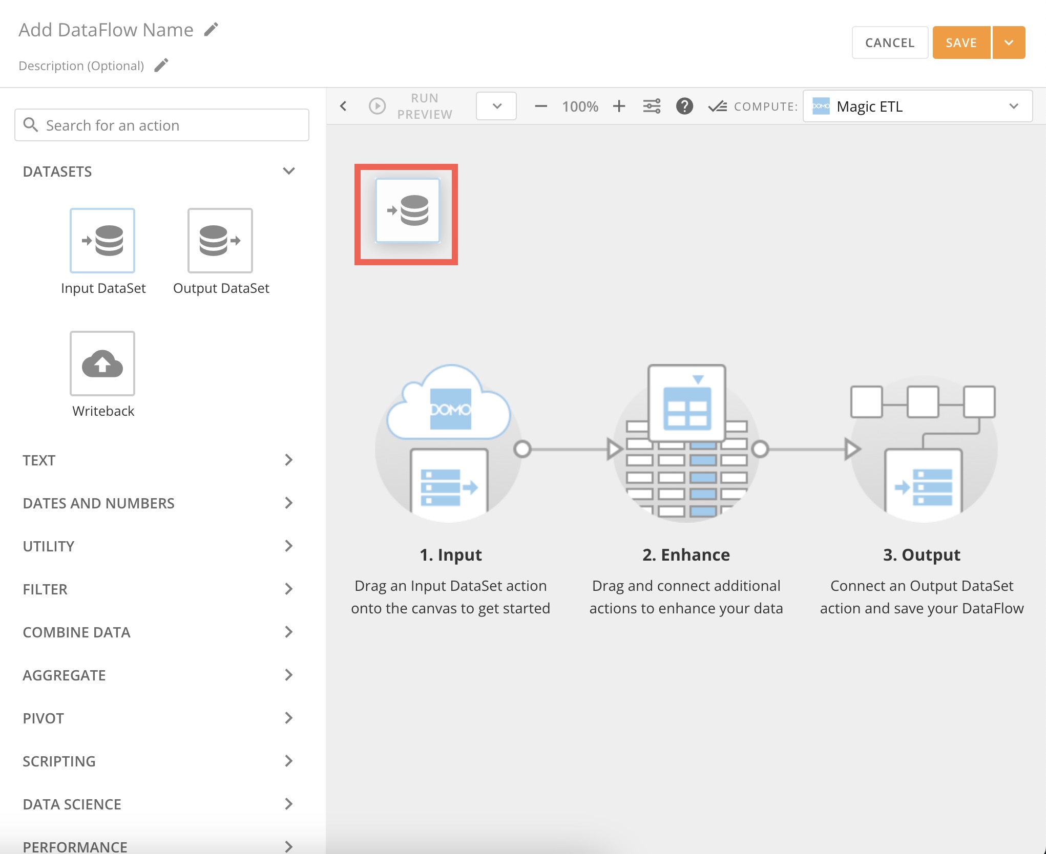Create a Magic ETL DataFlow