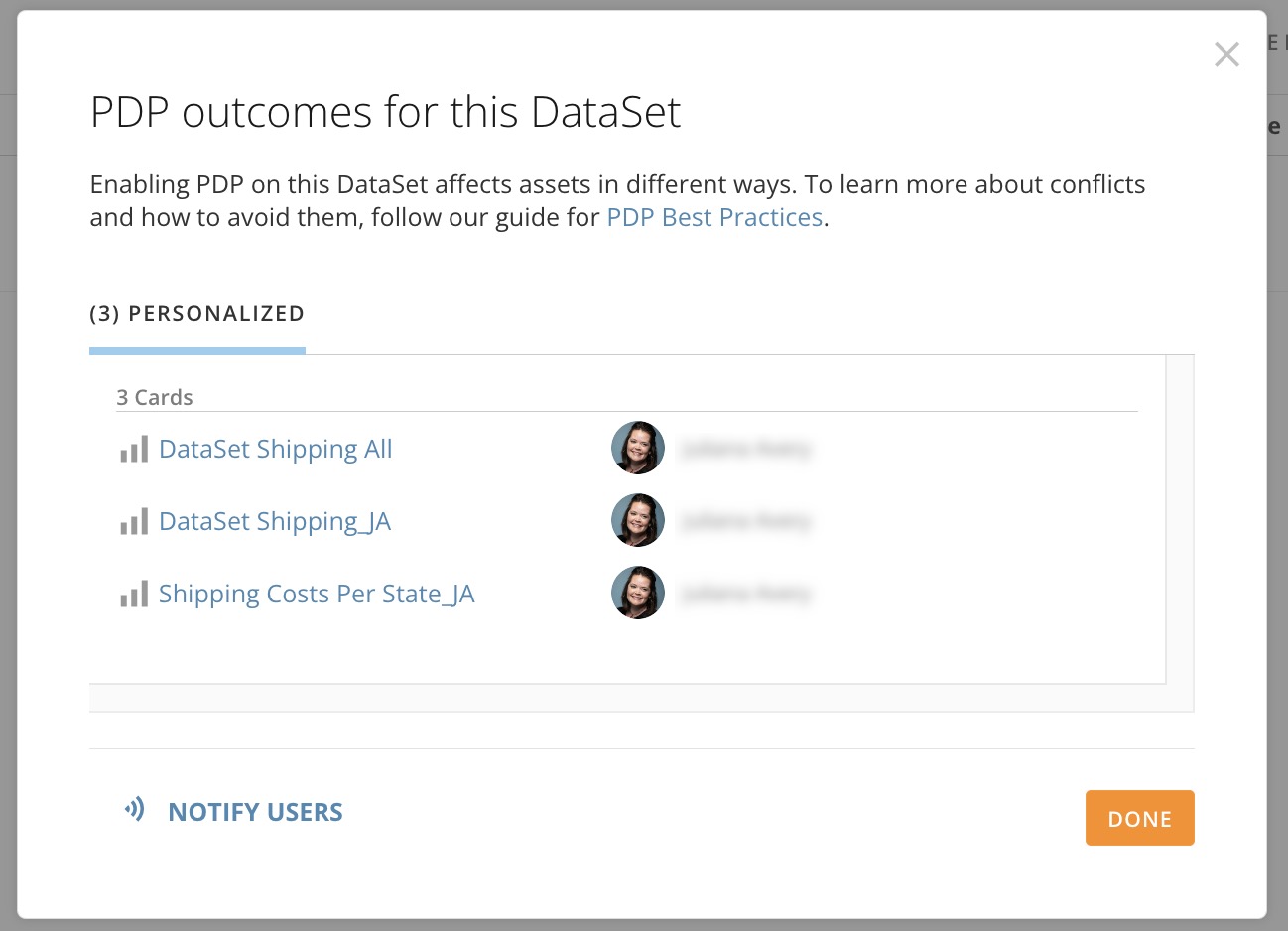 Personalized Data Permissions (PDP)