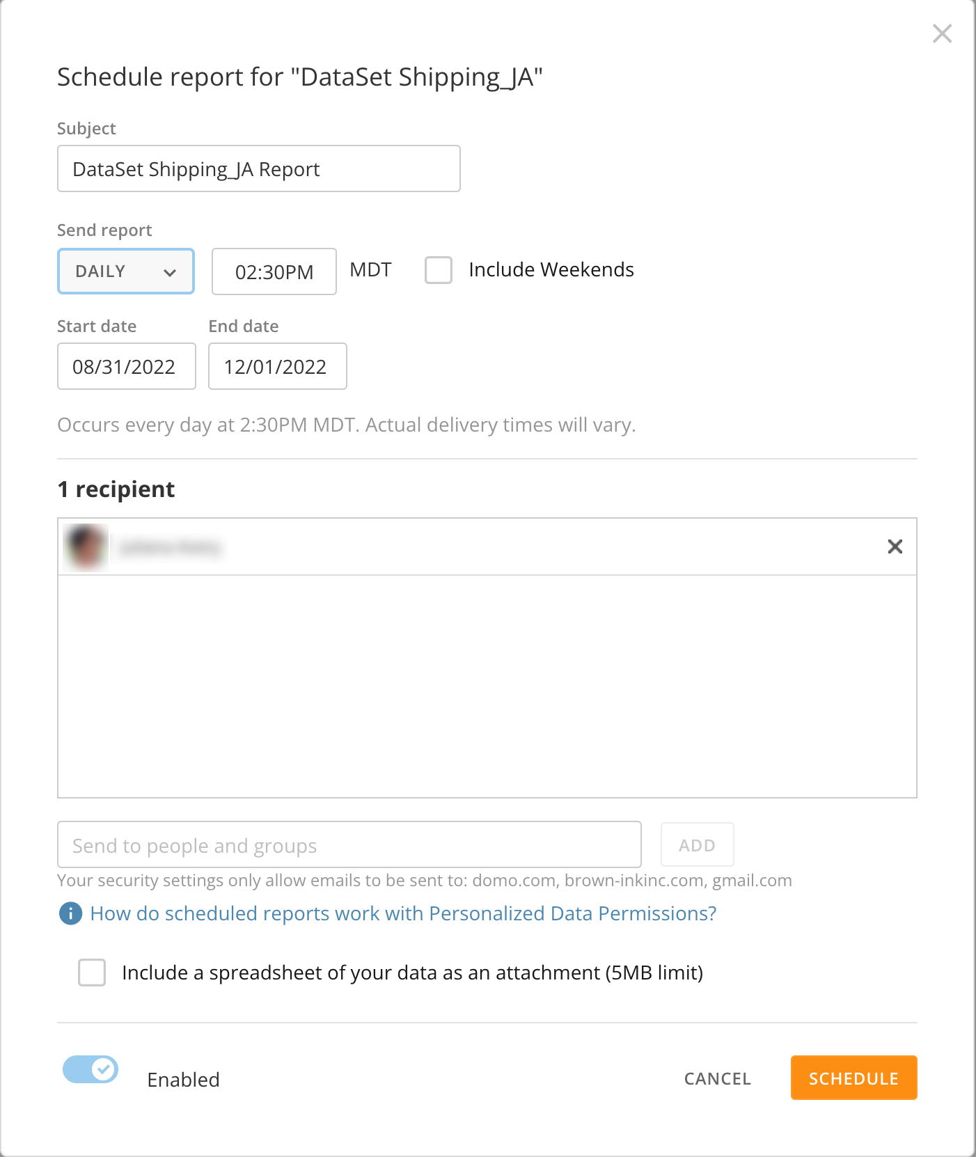 Scheduled Reports | Overview