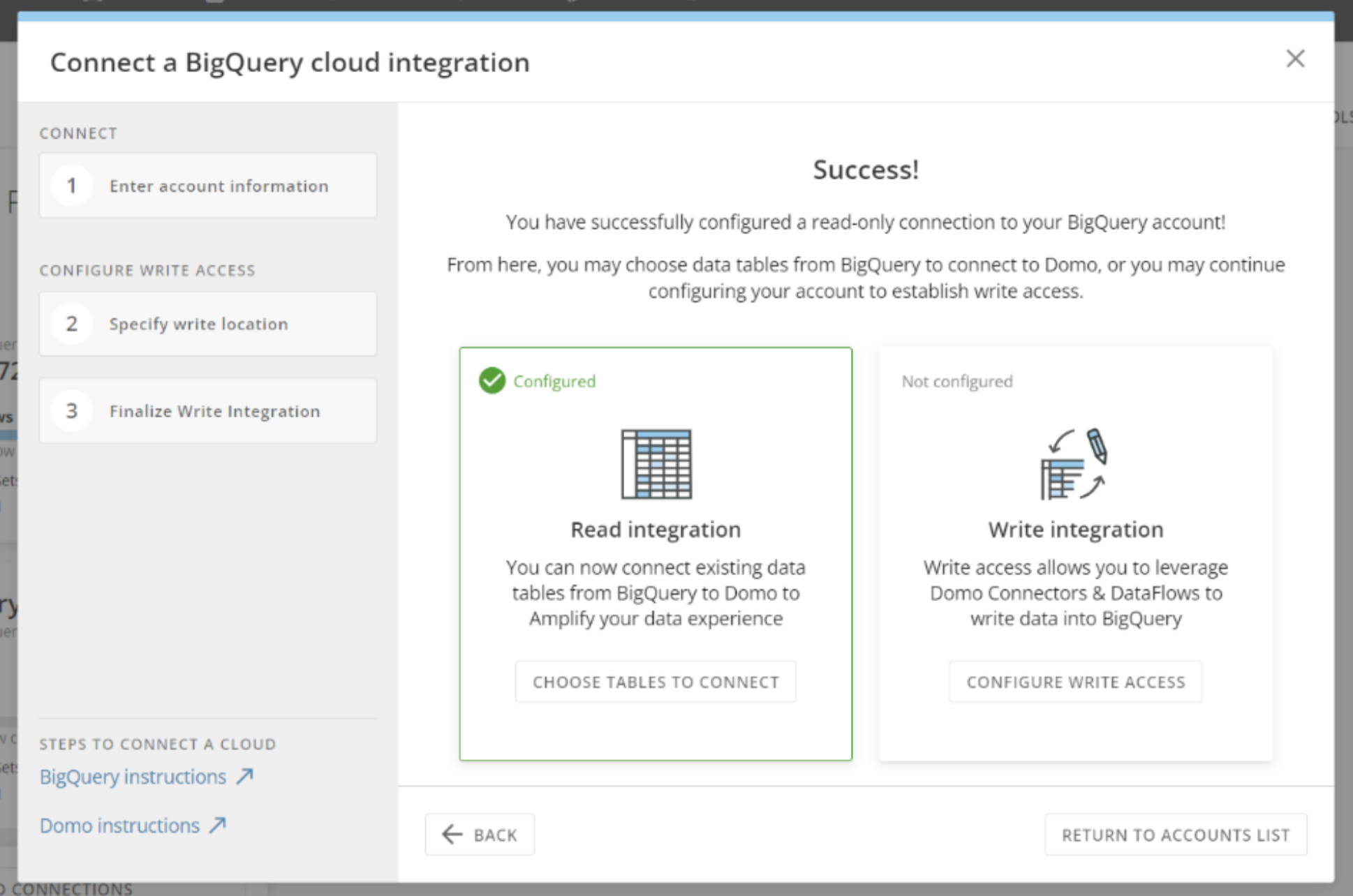 > Domo on Google BigQuery (RECOMMENDED)