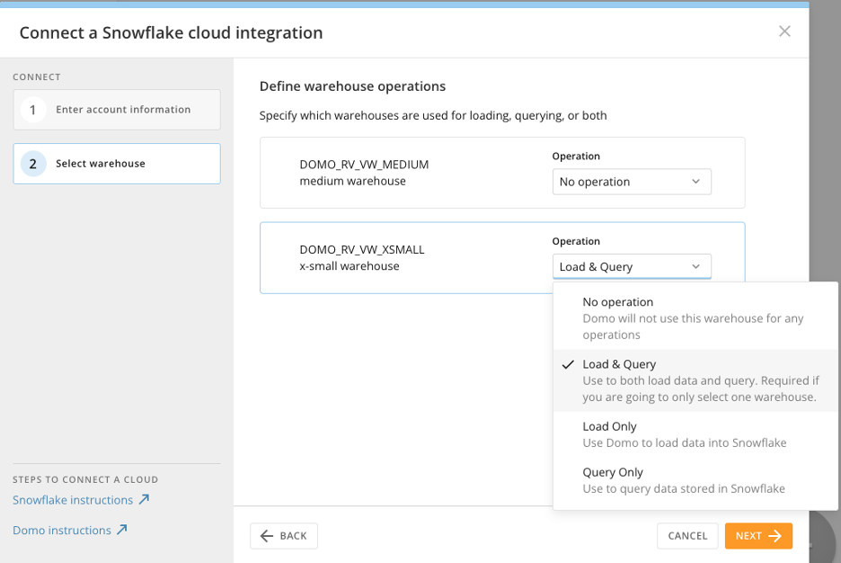 > Domo on Snowflake (RECOMMENDED)
