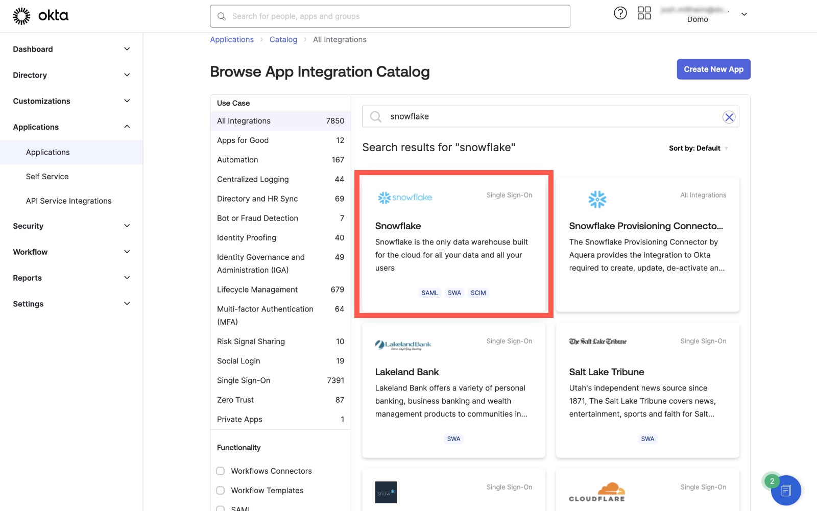 > Domo on Snowflake (RECOMMENDED)