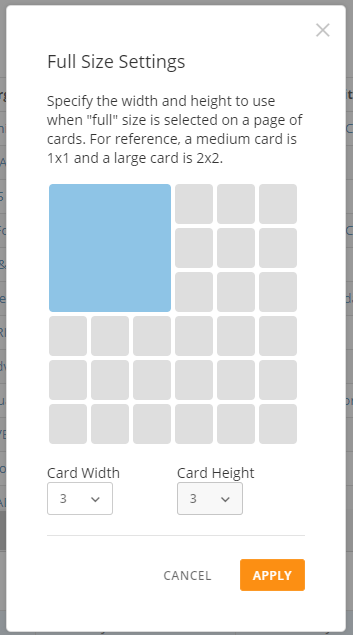 Resize Cards on a Standard Page