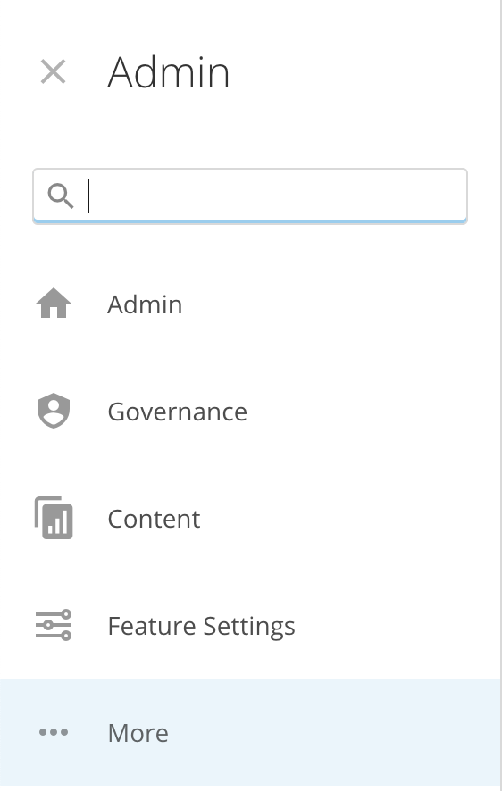 Admin Settings Layout