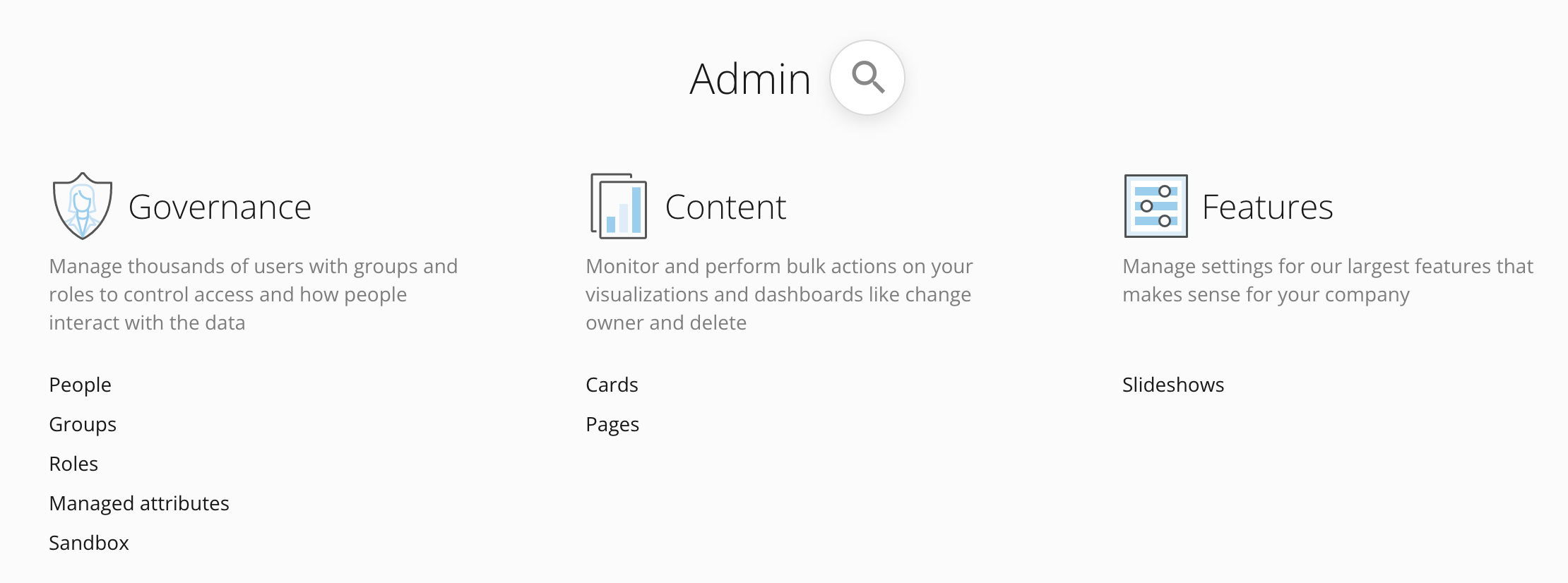 Admin Settings Layout