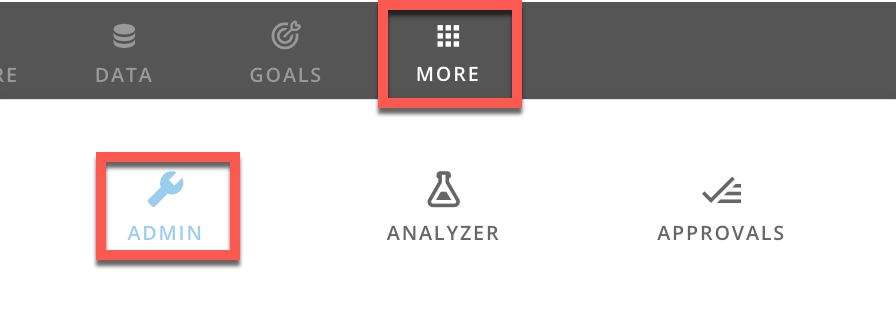 Admin Settings Layout