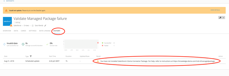 Installing Salesforce's Domo Connector Package
