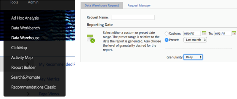 Connecting to Adobe Analytics Data Warehouse