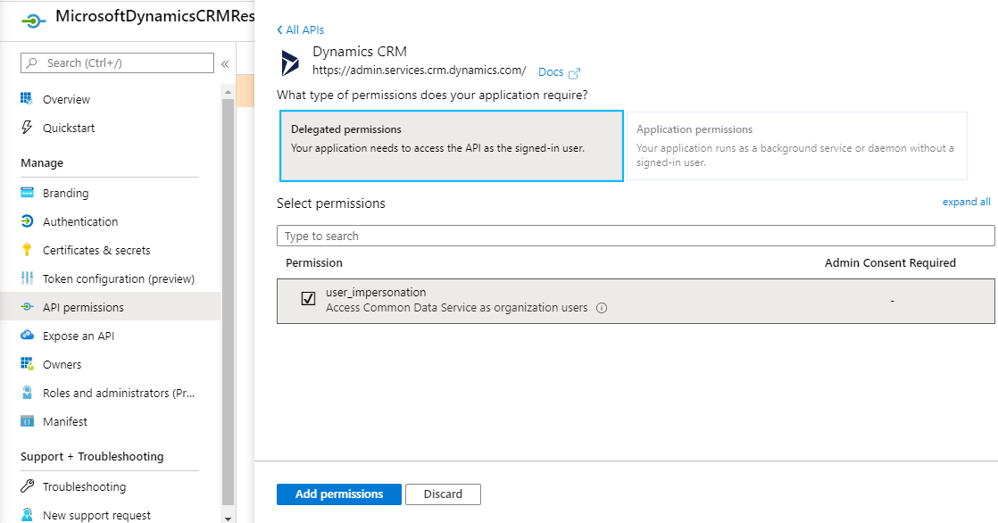 Microsoft Dynamics CRM REST Connector