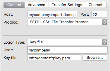CSV SFTP Push Connector