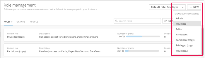 Managing Custom Roles