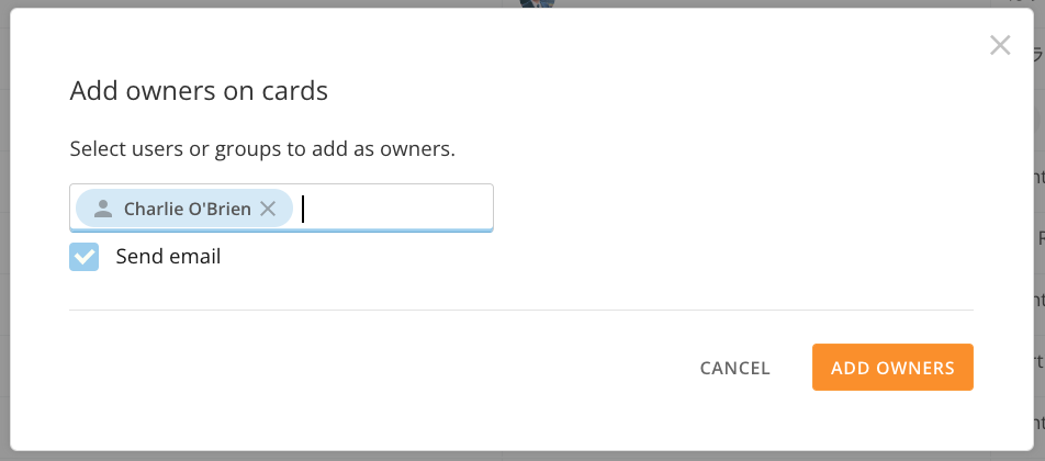 Changing a Card Owner