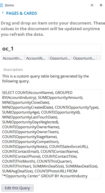 Using the Domo Word Plugin