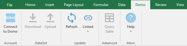 Using the Domo Excel Plugin