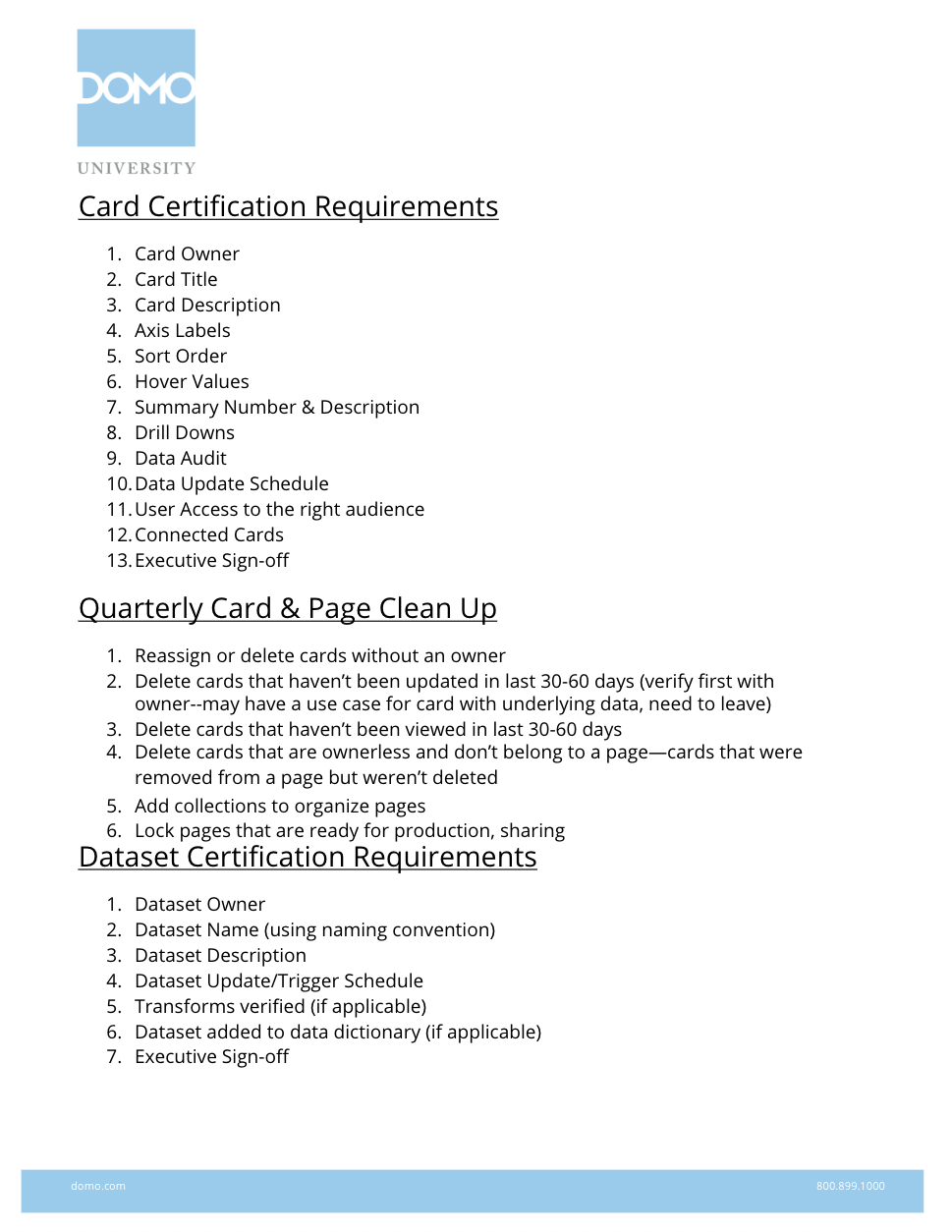 Card, Data, and Page Best Practices