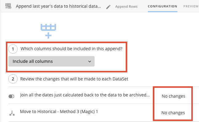 Archiving Historical Data Using a DataFlow