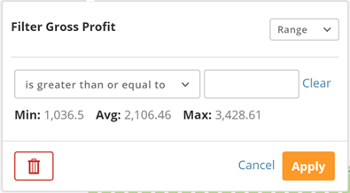 Adding Filters to Your Chart