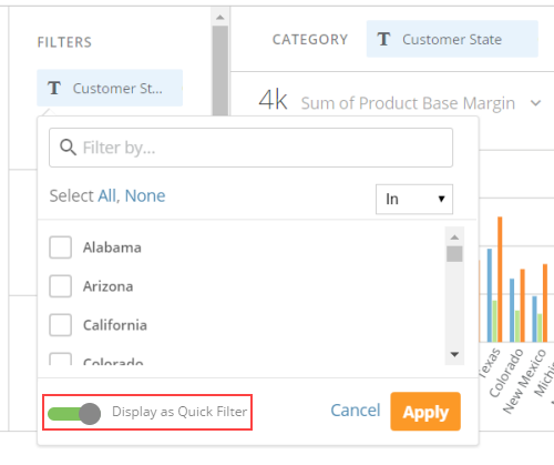 Adding Filters to Your Chart