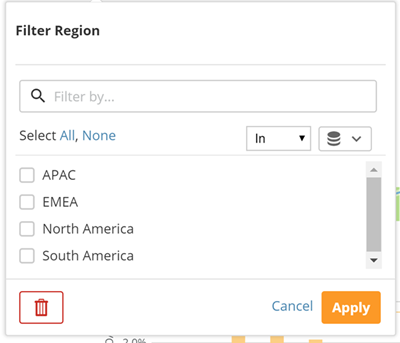 Adding Filters to Your Chart