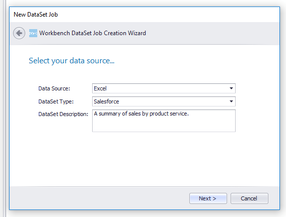Connecting to Excel Data in Workbench 4