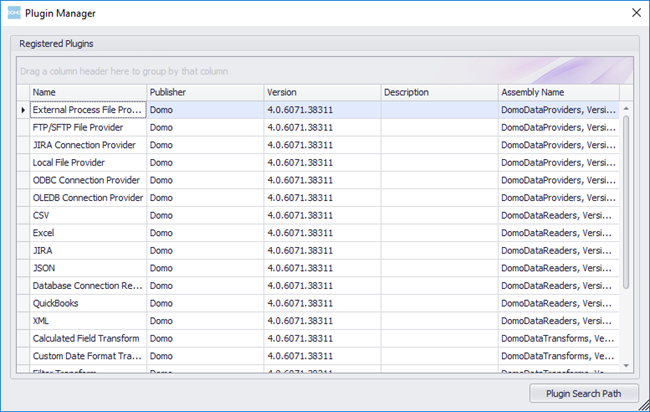 Managing Plugins in Workbench 4