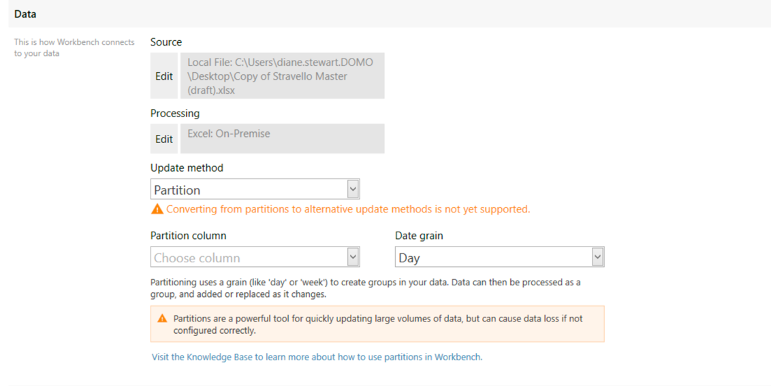 Workbench 5.1 Partition Support