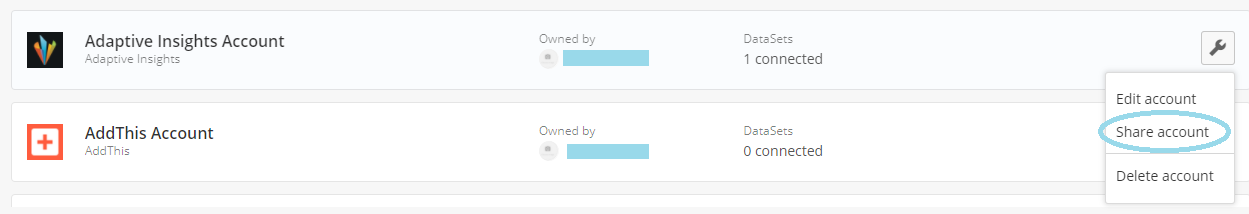 Managing User Accounts for Connectors