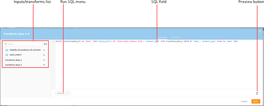 Creating a SQL DataFlow