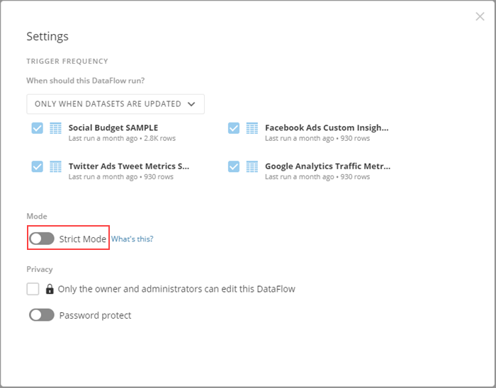 Creating a SQL DataFlow