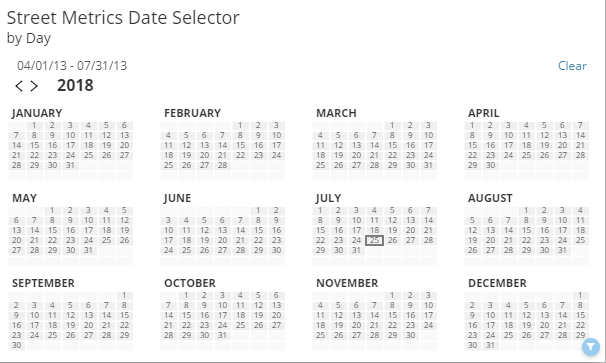 Date Selector Card