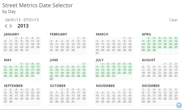 Date Selector Card