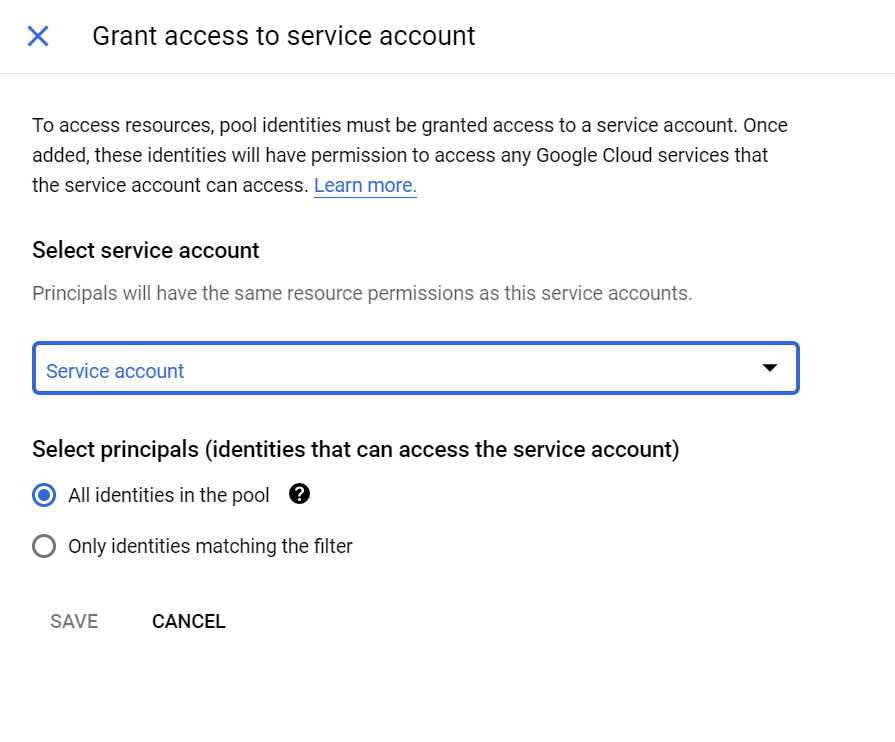 Google Sheets Writeback Workload Identity Federation Connector