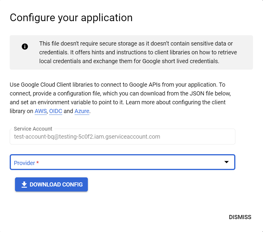 Google Sheets Writeback Workload Identity Federation Connector