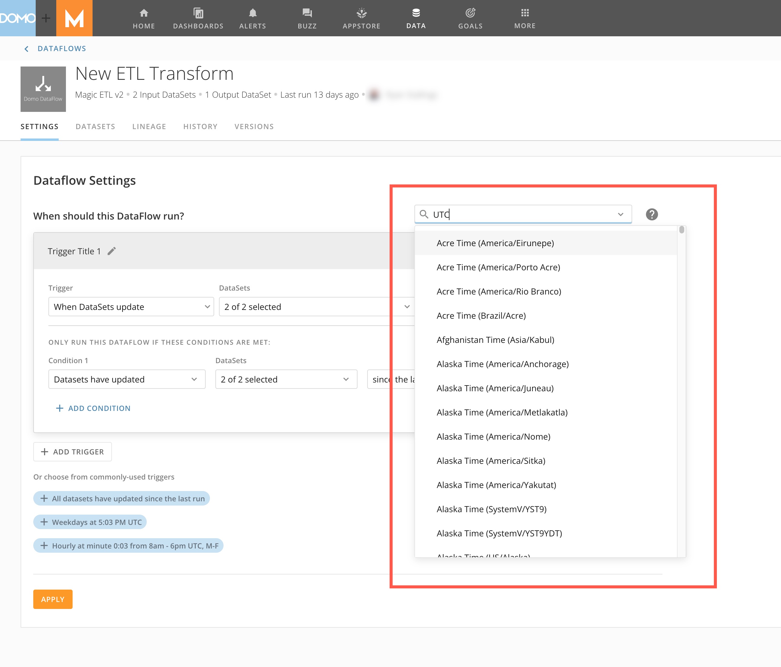 Advanced DataFlow Triggering